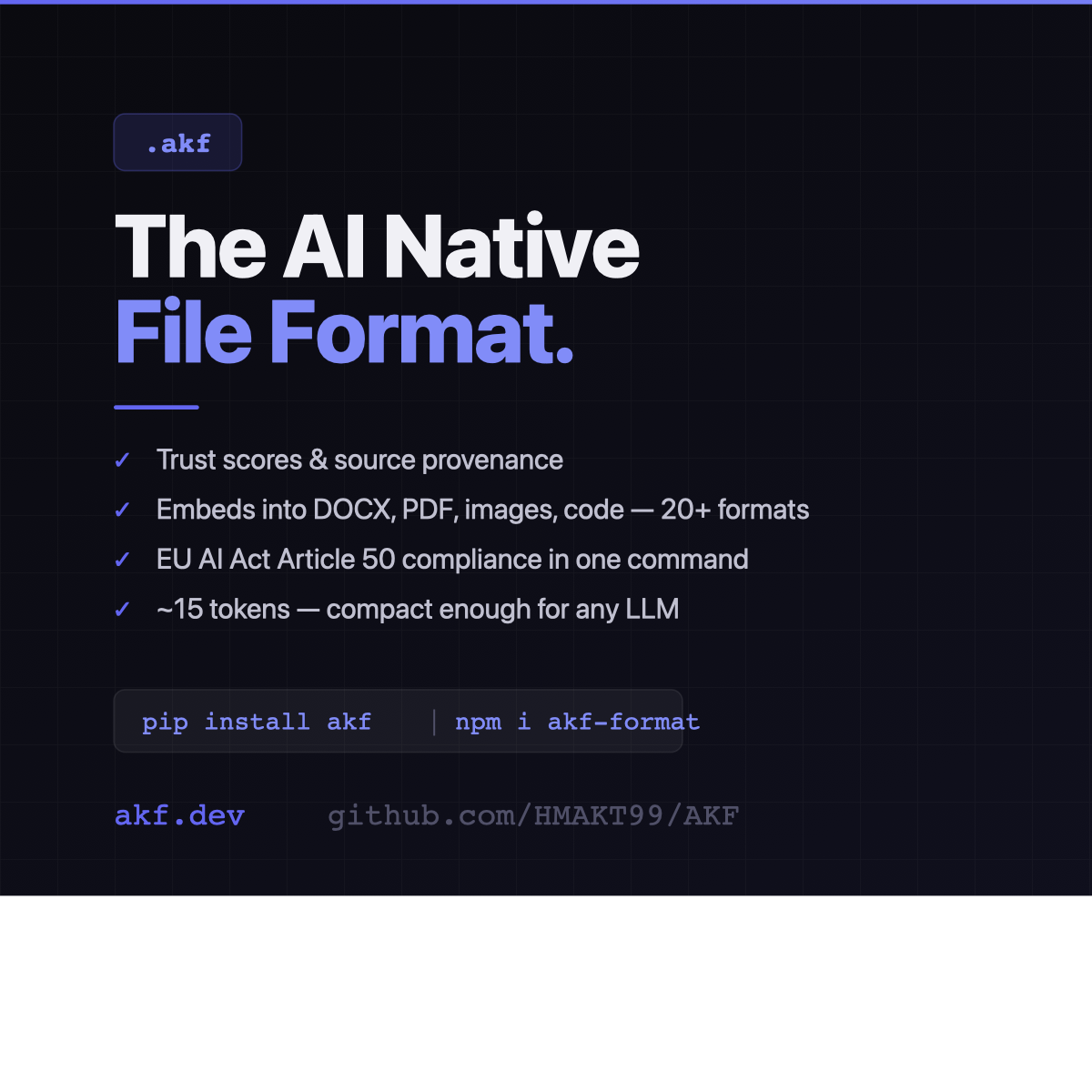 AKF — The AI Native File Format